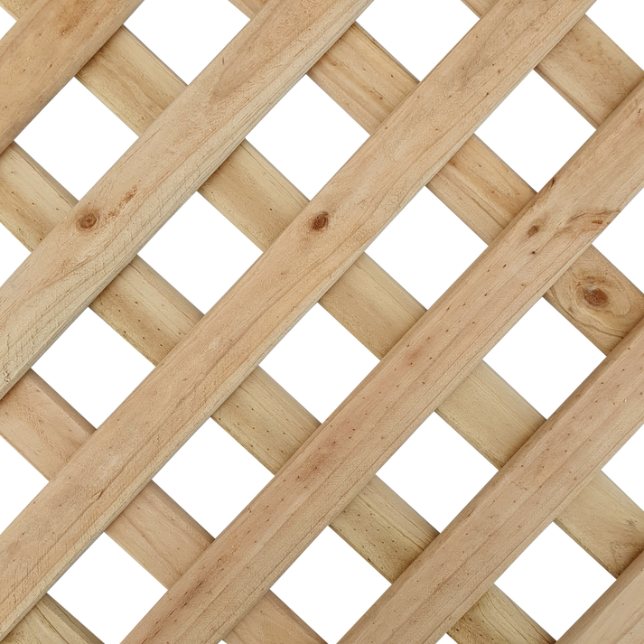 Pencil Round Diagonal Treated Pine Lattice – Premier Lattice